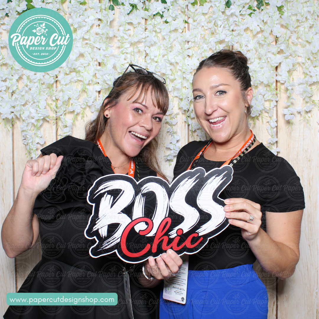 Boss Chic Photo Booth Props Single Side Print – Paper Cut Design Shop