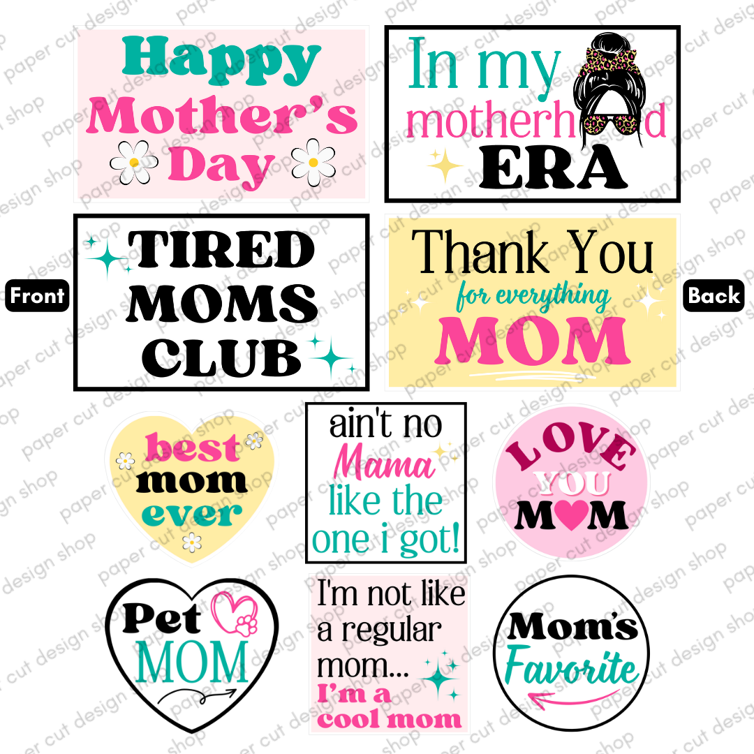 Mother's Day Prop Bundle - Photo Booth Props & Signs – Paper Cut Design ...