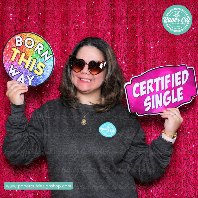 Pride LGBTQ+ Prop Bundle - Photo Booth Props & Signs – Paper Cut Design ...