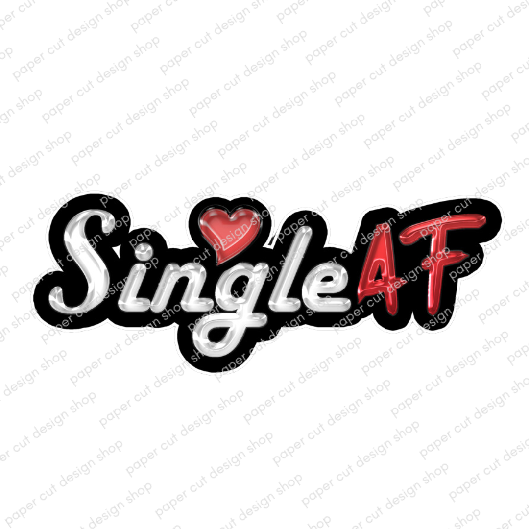 Single AF Photo Booth Props Single Side Print – Paper Cut Design Shop