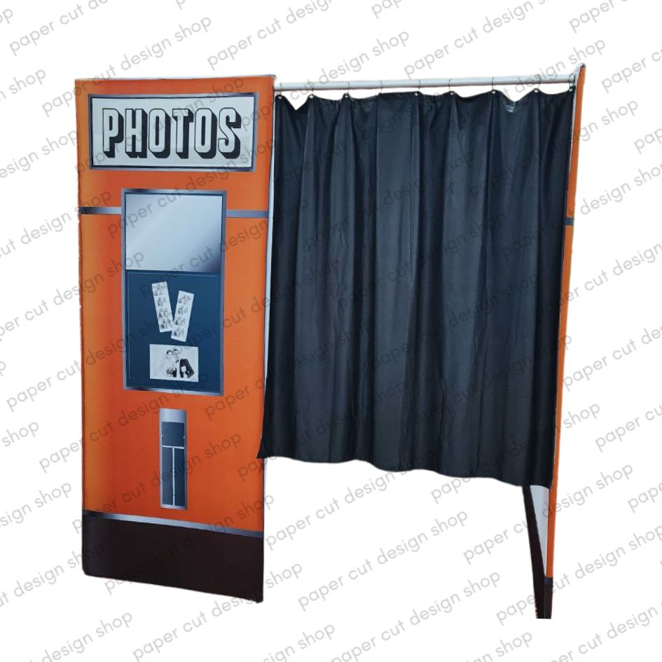 Vintage Style Photo Booth Enclosure (Stretched Fabric) – Paper Cut ...
