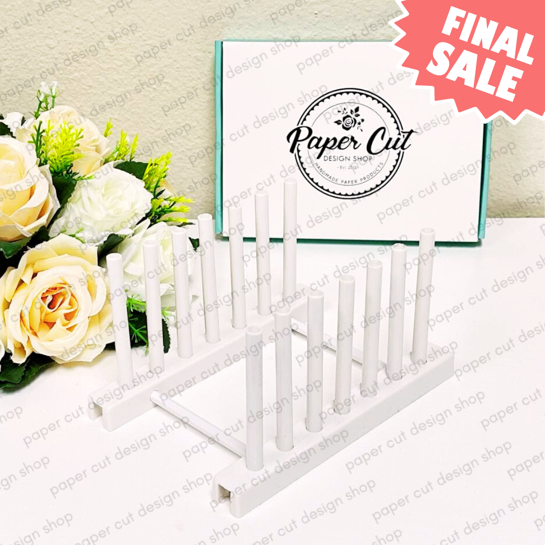 FINAL SALE - Prop Signs Holder Plastic - WHITE – Paper Cut Design Shop