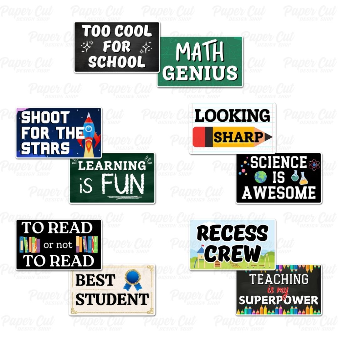 Academic Prop Bundle - Photo Booth Props & Signs – Paper Cut Design Shop