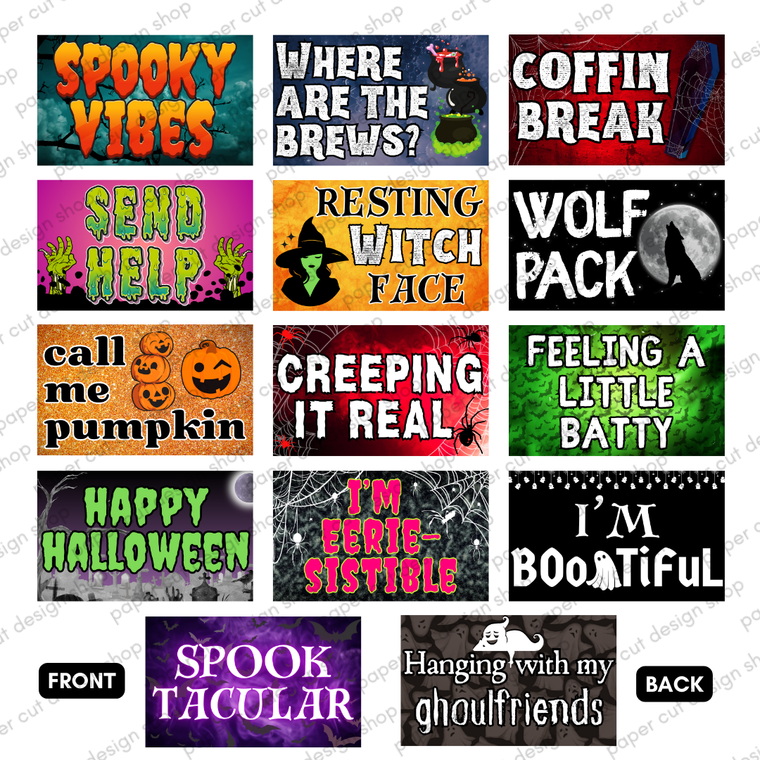 Halloween Prop Bundle - Photo Booth Props & Signs – Paper Cut Design Shop