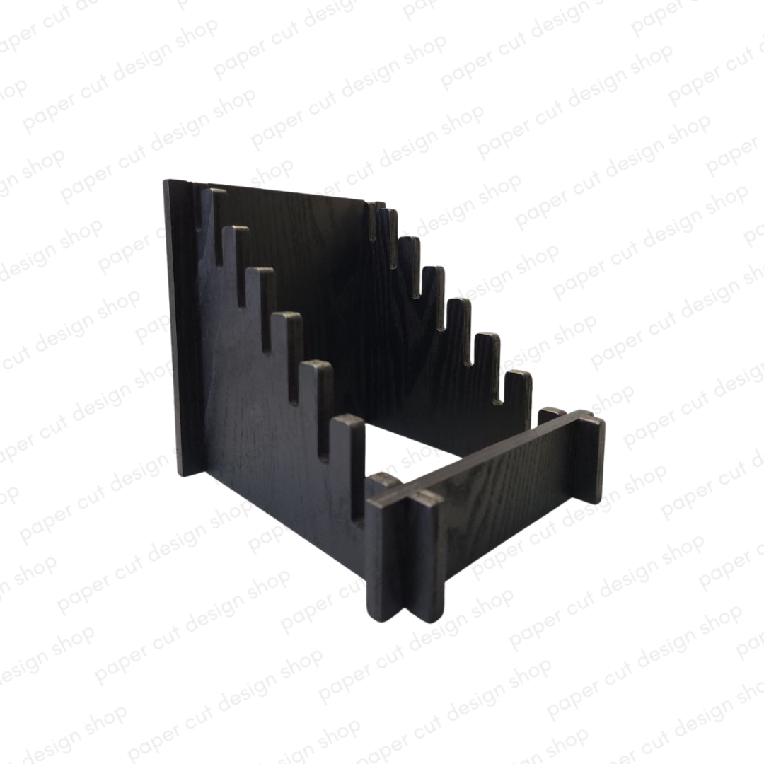 Ladder Prop Signs Holder - Black Wood – Paper Cut Design Shop