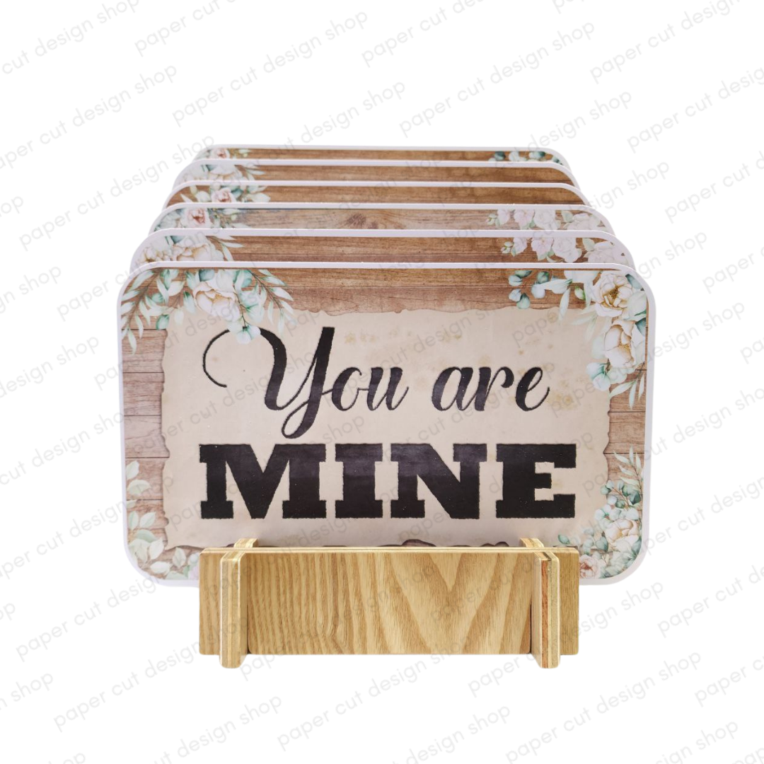 Ladder Prop Signs Holder - Natural Wood – Paper Cut Design Shop