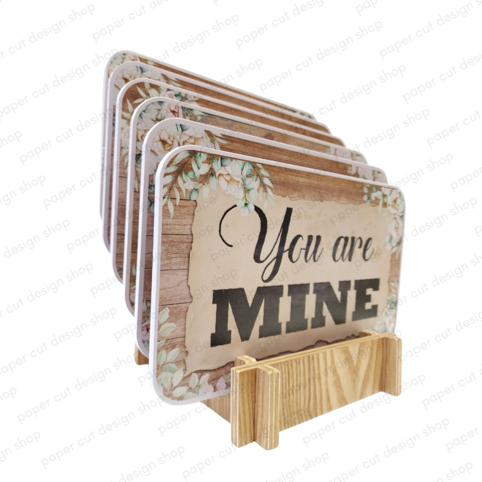 Ladder Prop Signs Holder - Natural Wood – Paper Cut Design Shop