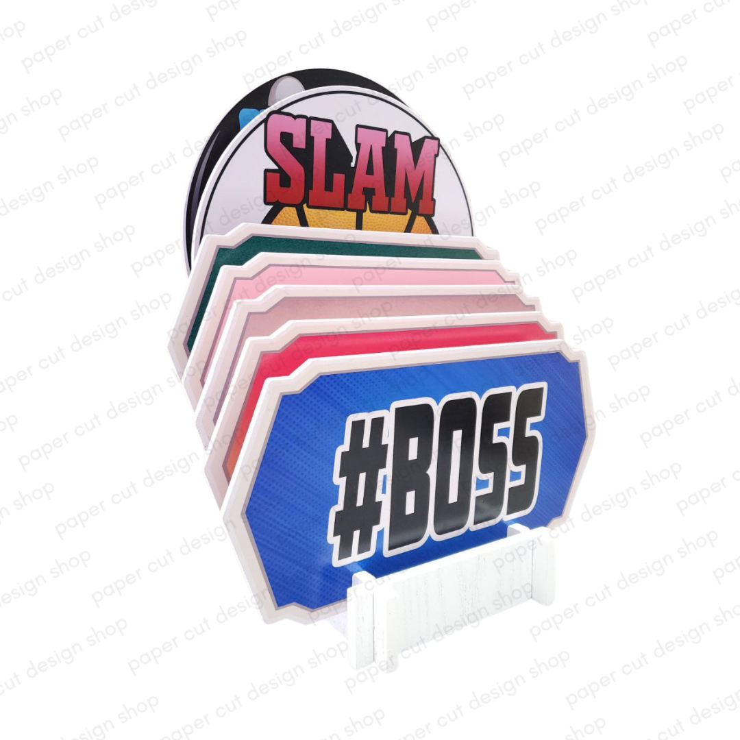 Ladder Prop Signs Holder - White Wood – Paper Cut Design Shop