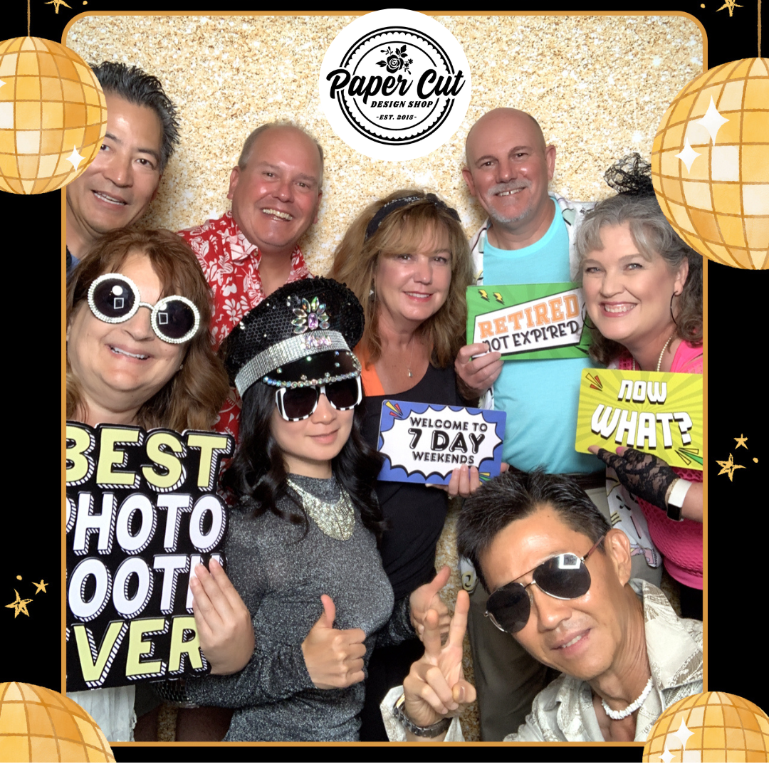 Retirement Prop Bundle - Photo Booth Props & Signs – Paper Cut Design Shop