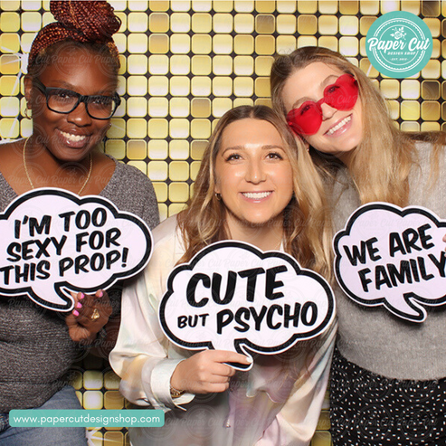 Speech Bubbles 1 Prop Bundle - Photo Booth Props & Signs – Paper Cut ...