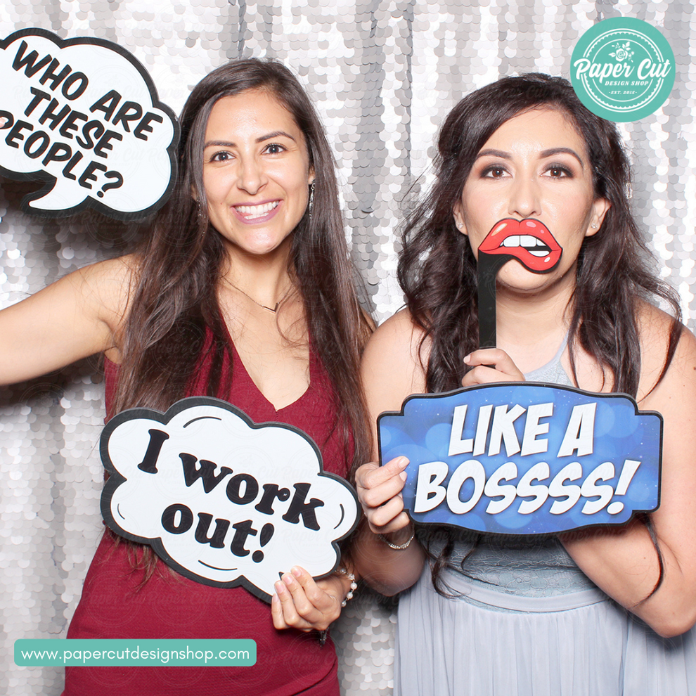 Speech Bubbles 2 Prop Bundle - Photo Booth Props & Signs – Paper Cut ...