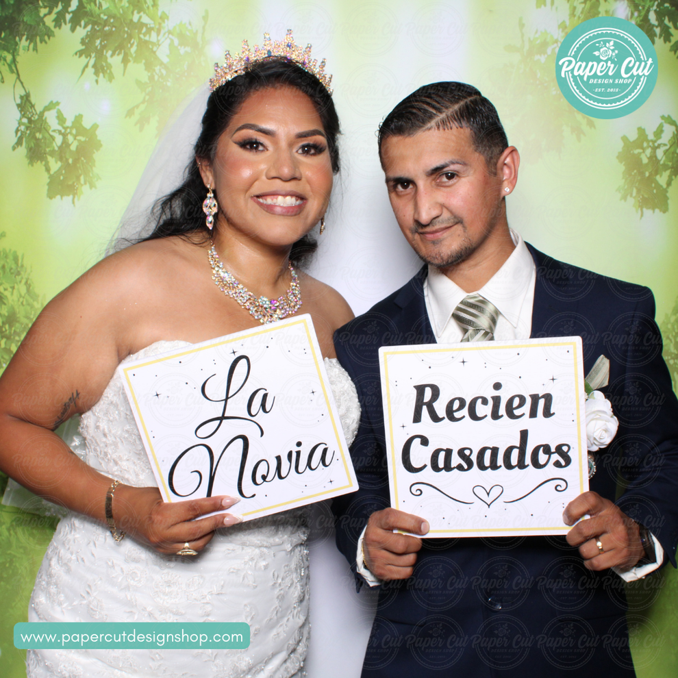 NEW Spanish Wedding 2 Prop Bundle - Photo Booth Props & Signs – Paper ...