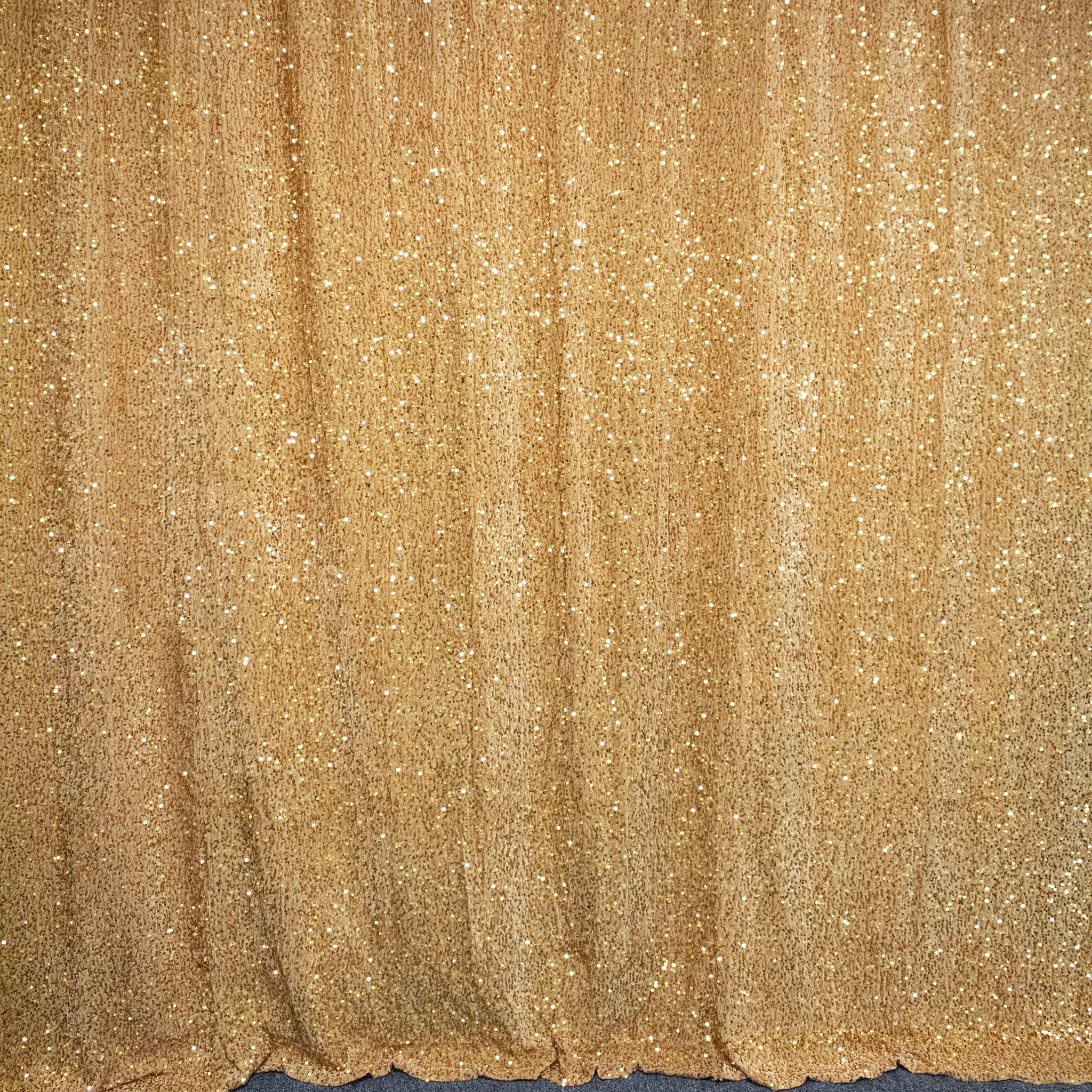 Deluxe Sequins Backdrop Cloth Gold Color with Rod Pocket 10ft wide x 8 ...